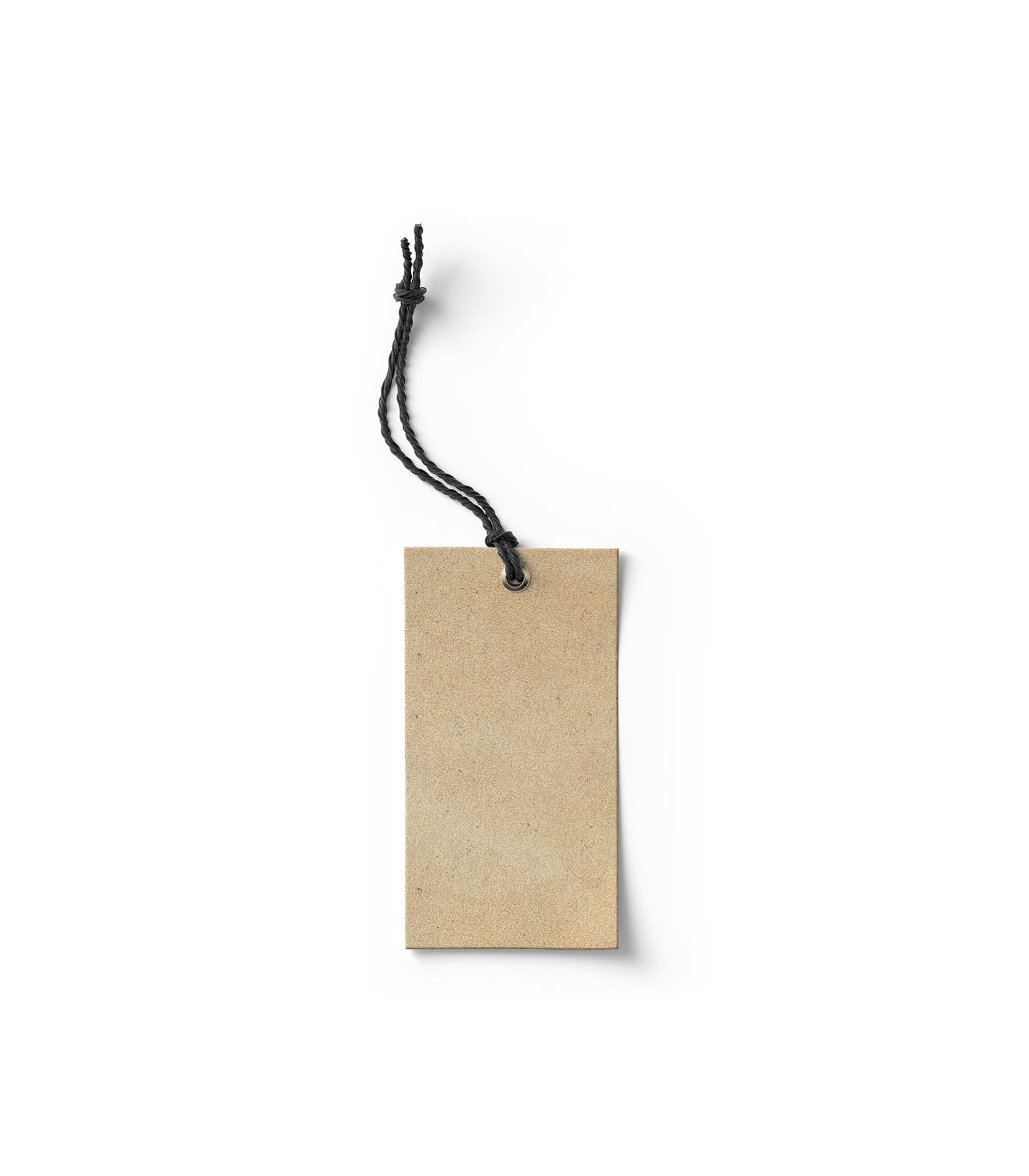 Exclusive Mockup Cardboard Tag With Rope Top