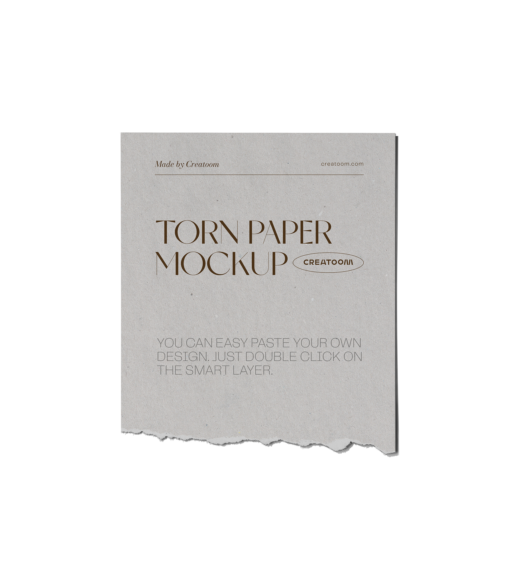 Exclusive Mockup Torn Paper V1 Front View