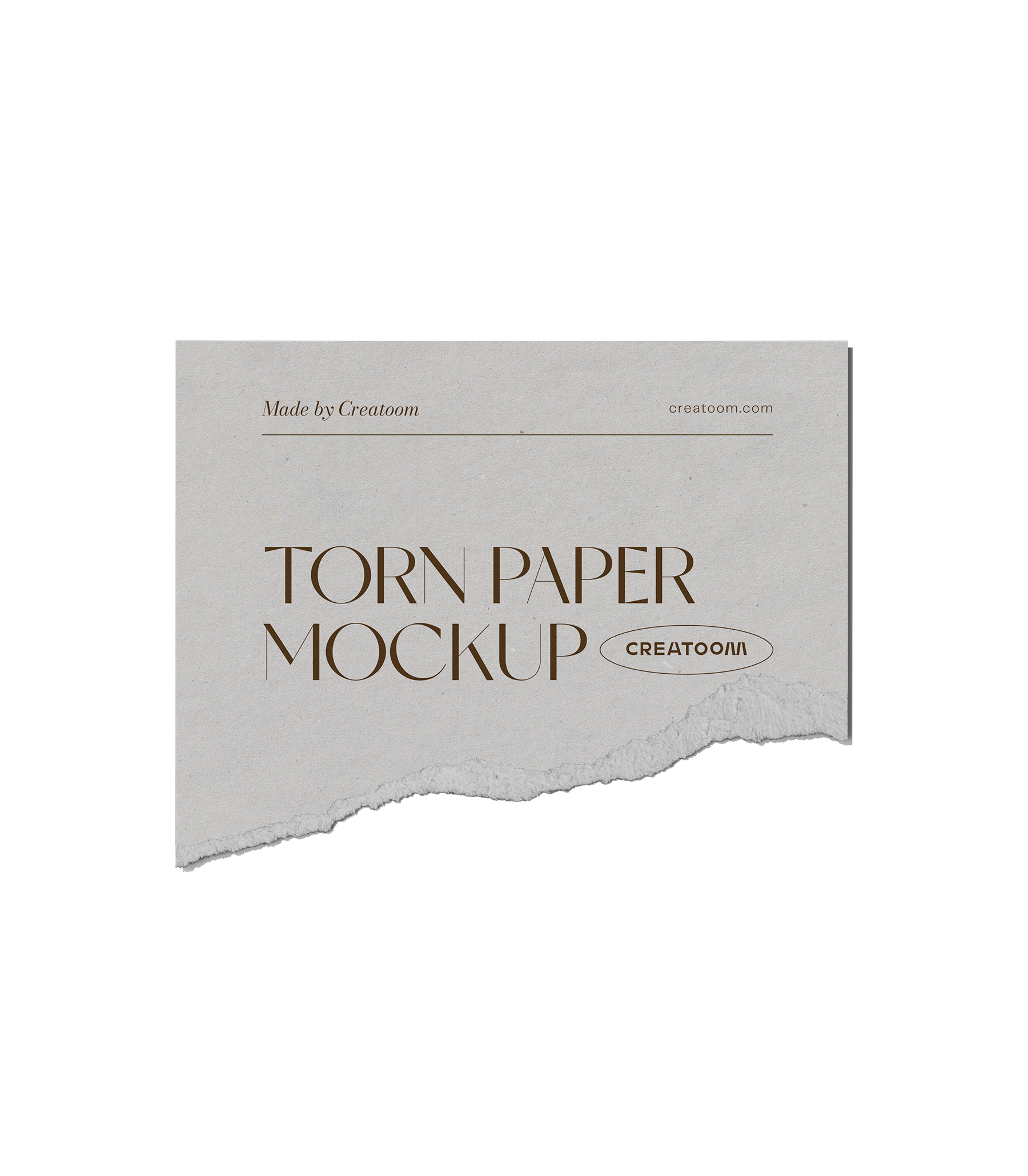 Exclusive Mockup Torn Paper V6 Front View