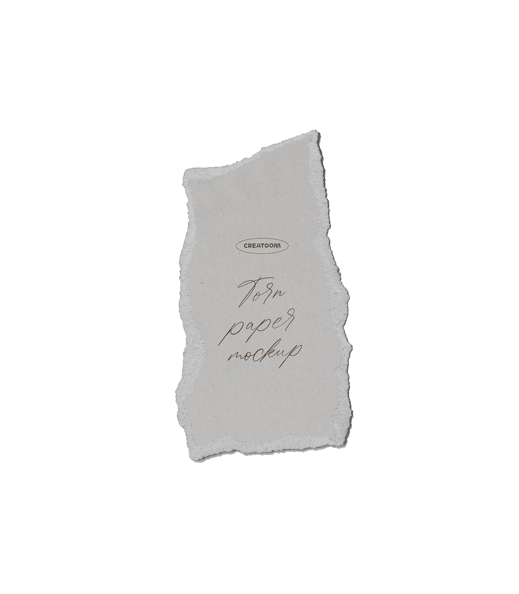 Mockup Torn Paper V8 Front View - Wevo PRO